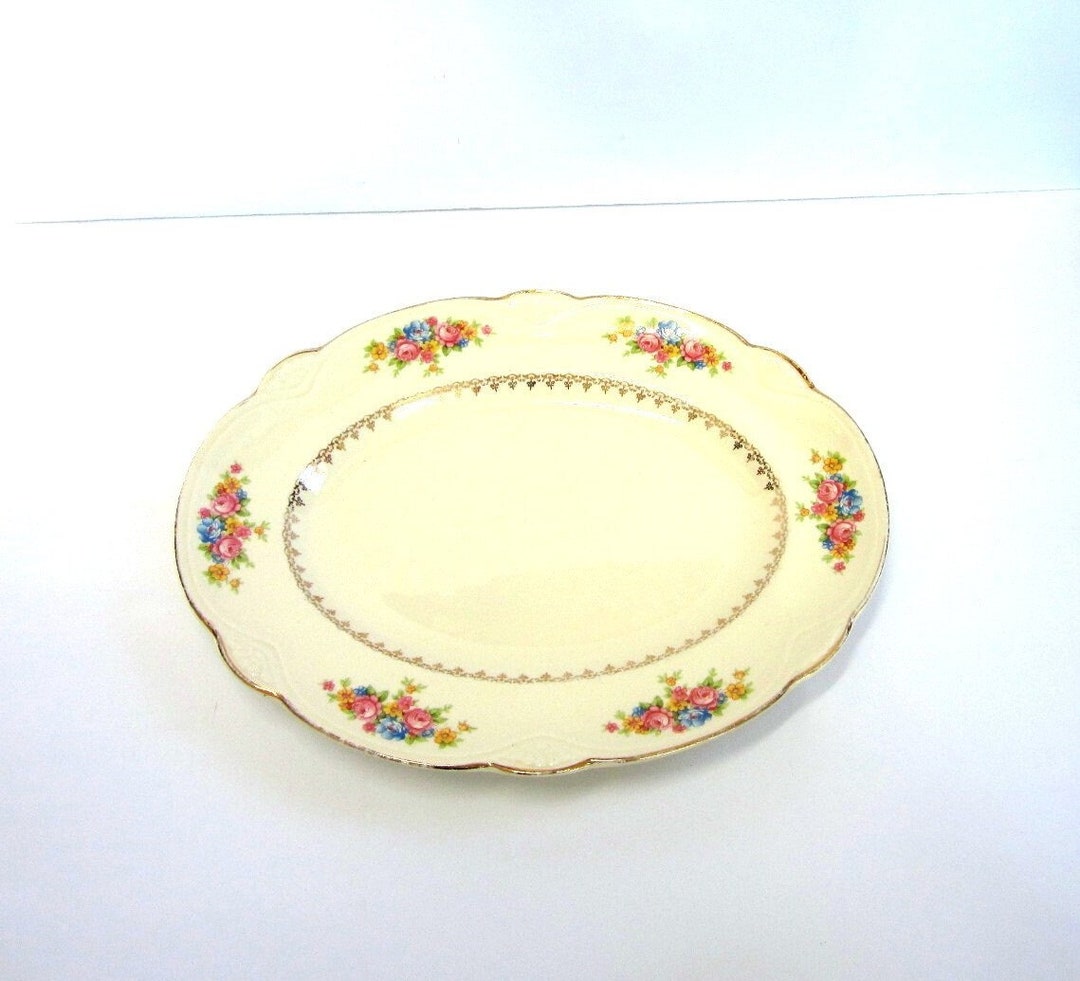 1940's Homer Laughlin 12" Serving Platter - Etsy