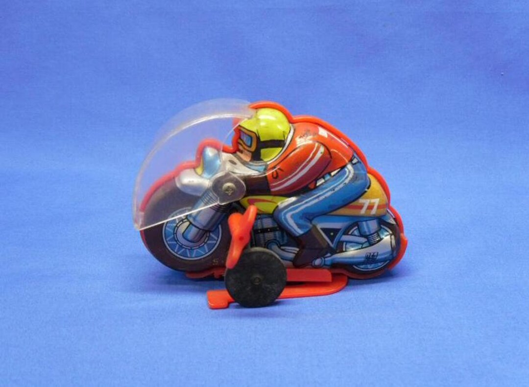 1960s Wind up Motorcycle Toy: Mid Century Japanese Speedy Racer - Etsy
