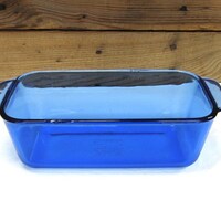 Vintage Pyrex White Glass Loaf Pan - Etsy