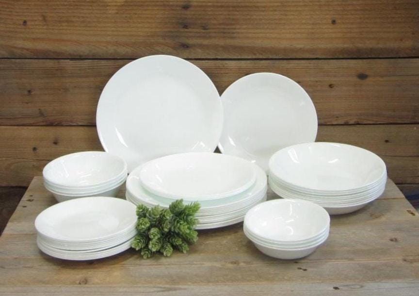Vintage Corelle Winter Frost Dinnerware: Your Choice of Corelle Pure ...