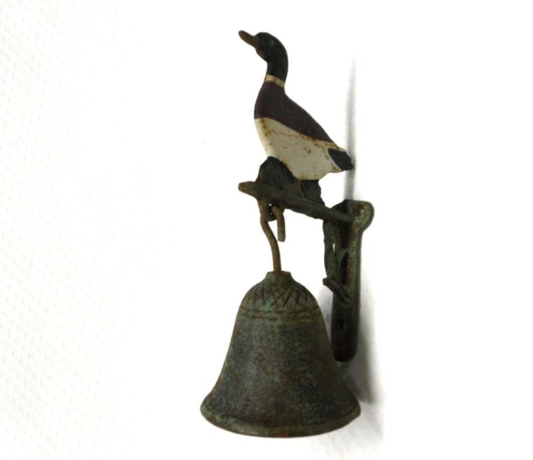 Vintage Cast Iron Bell With Duck on Top, Rustic Cast Iron Metal Bell - Etsy
