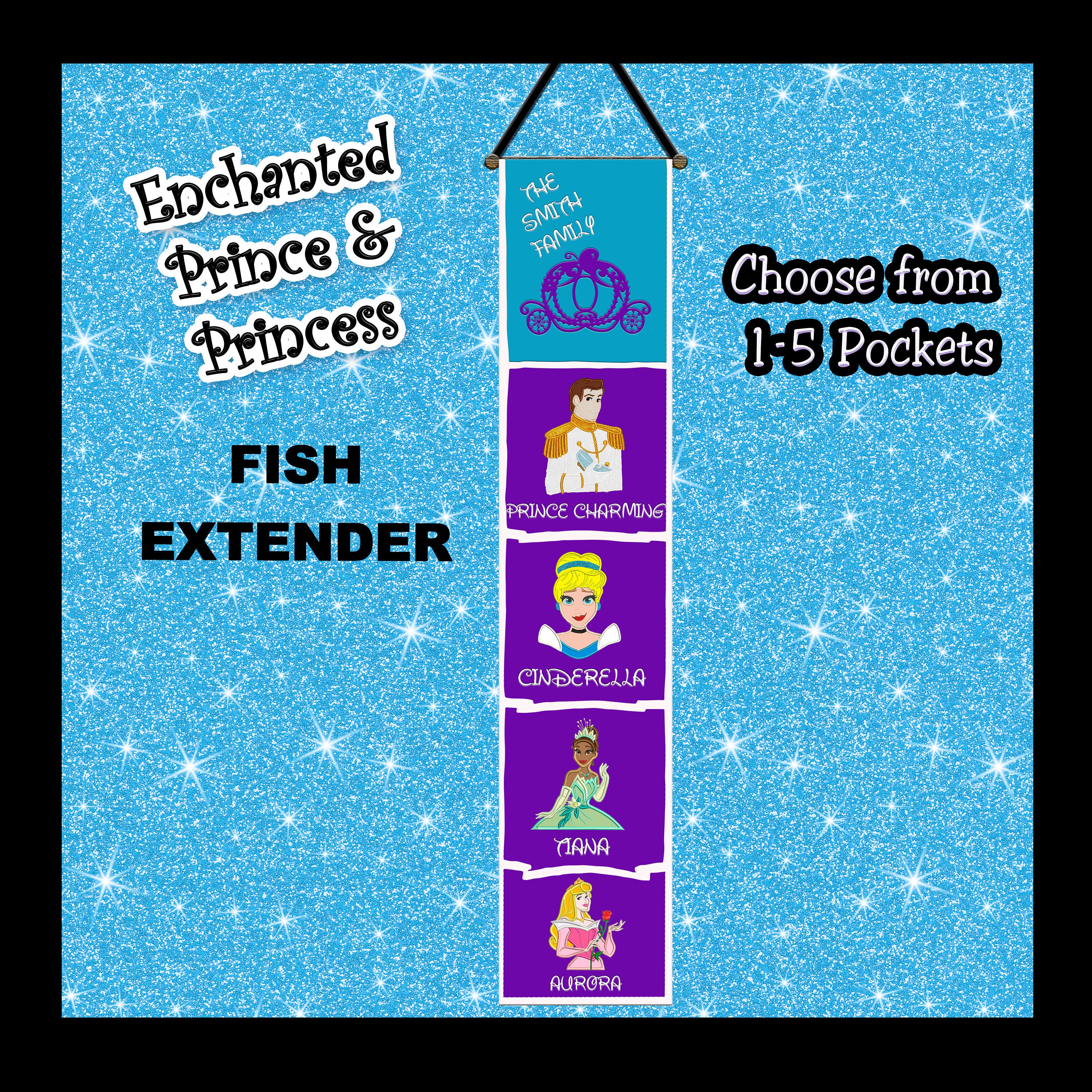 Fish Extender Enchanted Prince and Princess 1, 2, 3, 4 or 5 Pocket - Etsy