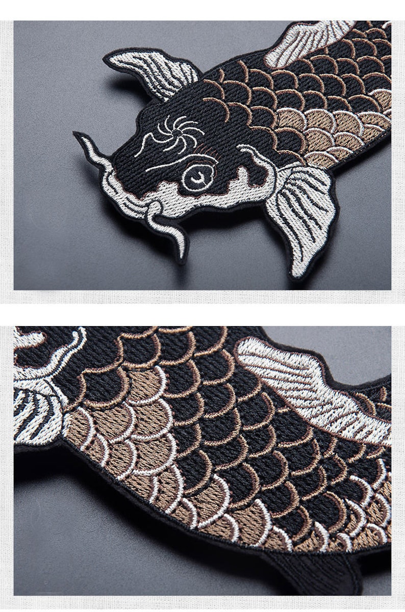 Carp Fish Patch/ Fish Embroidery Patch/ Iron on Applique | Etsy