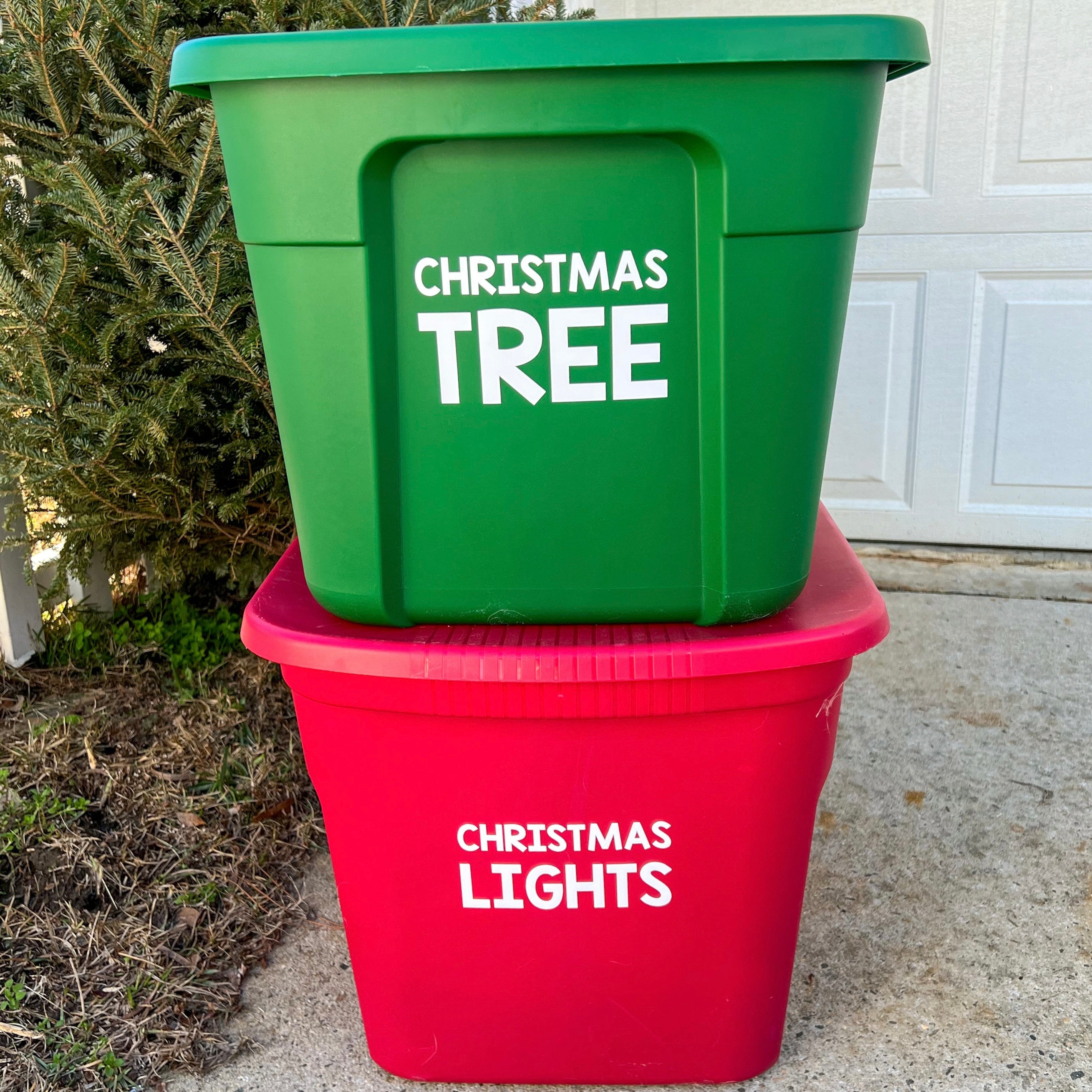 Storage Bin Labels - Holiday Storage - Home Organization ...