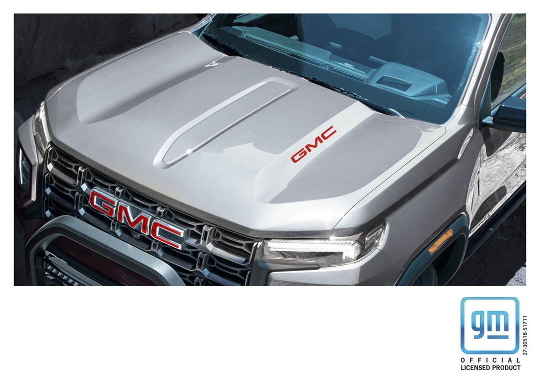 2023 2024 2025 GMC Canyon GMC Red Hood Lettering Decals Set 0f 2 GM ...