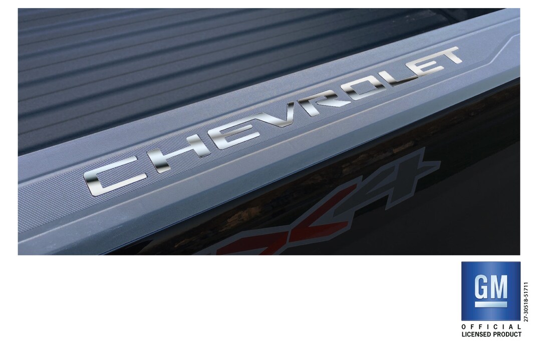 2019 2020 21 22 23 24 Chevy Silverado Chrome CHEVROLET Bed Rail Rigid ...