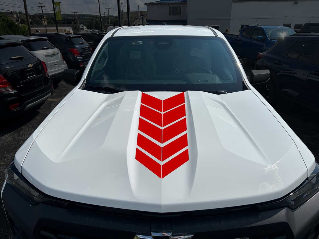2023 2024 Chevy Colorado WT LT Z71 Trail Boss Red Arrow Center Hood ...