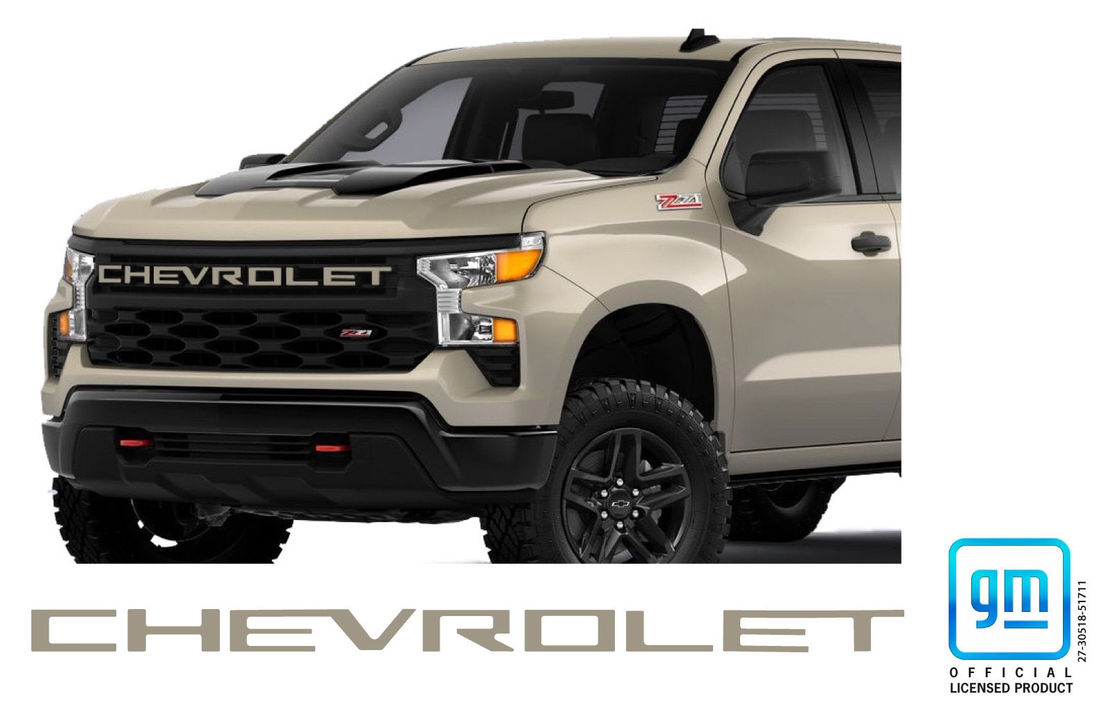 2022-2026 Chevy Silverado 1500 Trail Boss Sand Dune Front Grille ...