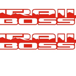 2023 2024 Chevy Colorado Red Trail Boss Mountain Bed Side Decal ...