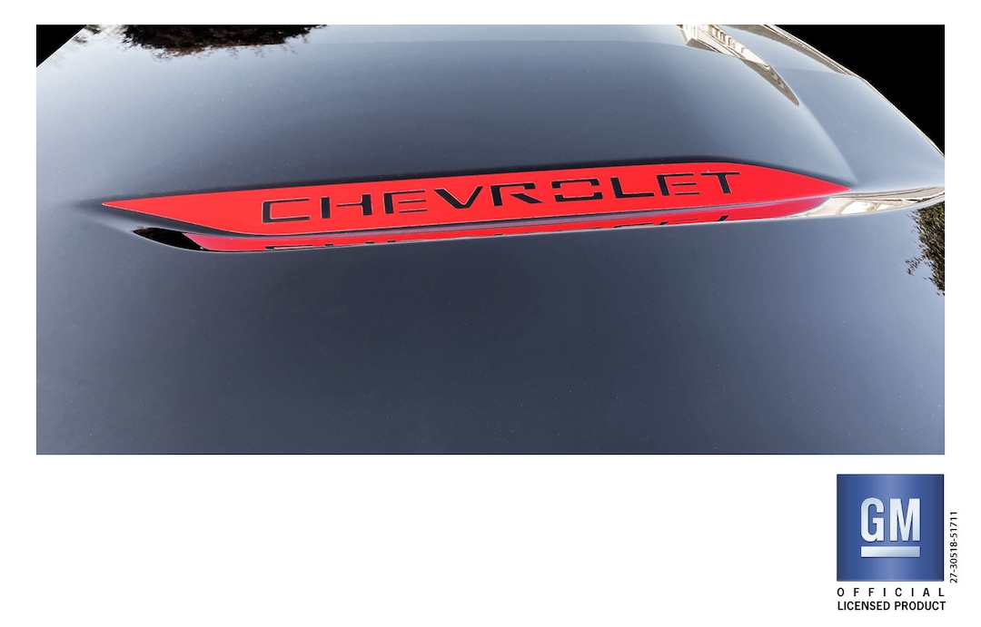 2019 2020 2021 2022 2023 2024 Chevy Silverado 1500 Red CHEVROLET Hood ...