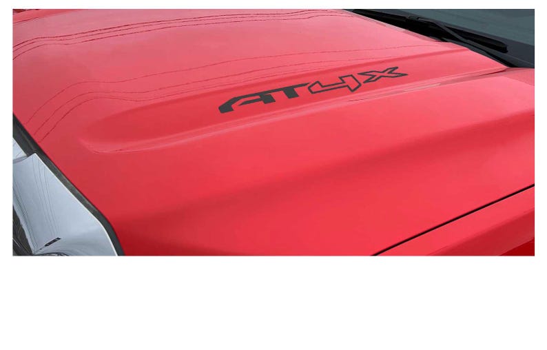 2019-2026 GMC Sierra AT4X Matte Black Hood Lettering Decals Set of 2 - Etsy