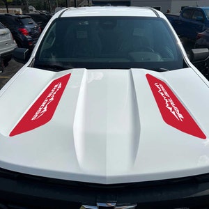 2023 2024 2025 Chevy Colorado Trail Boss Lettering With Mountains Red ...