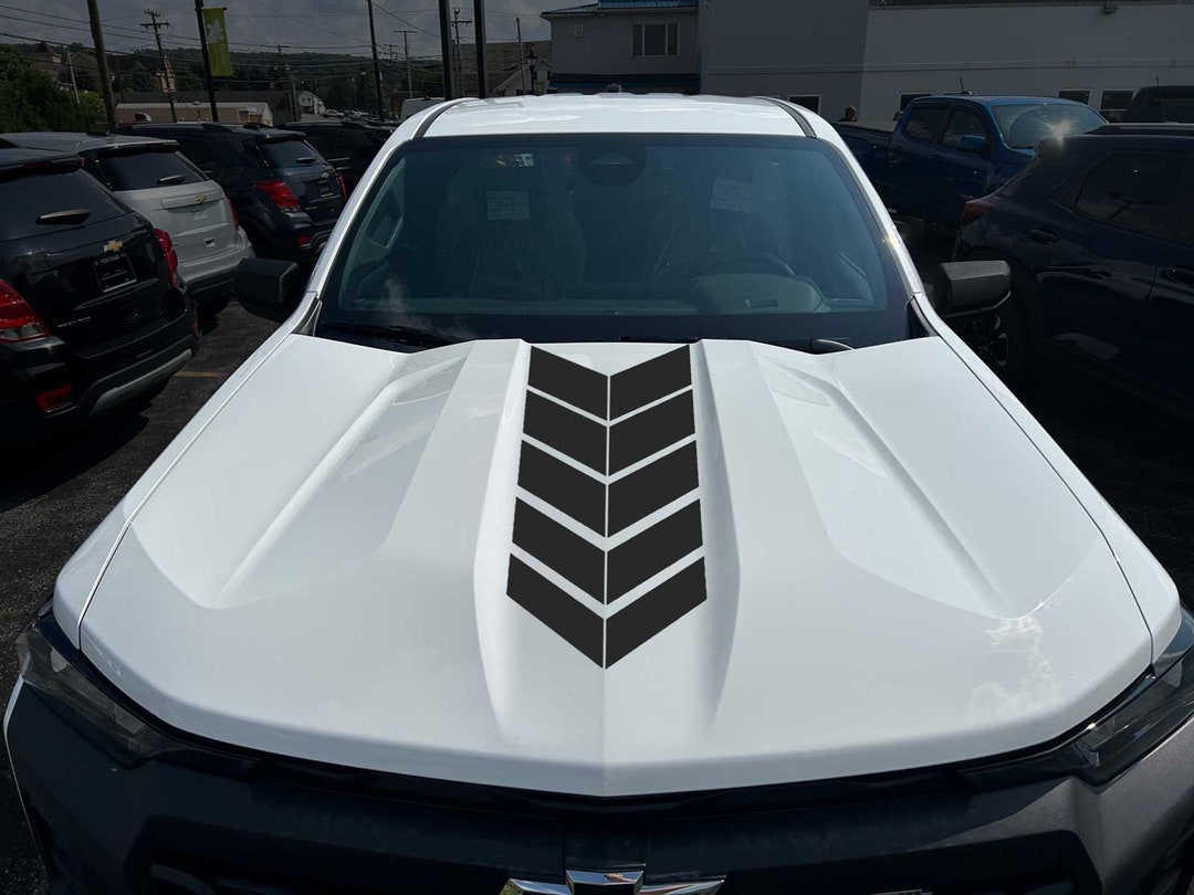 2023 2024 Chevy Colorado WT LT Z71 Trail Boss Matte Black Center Hood ...