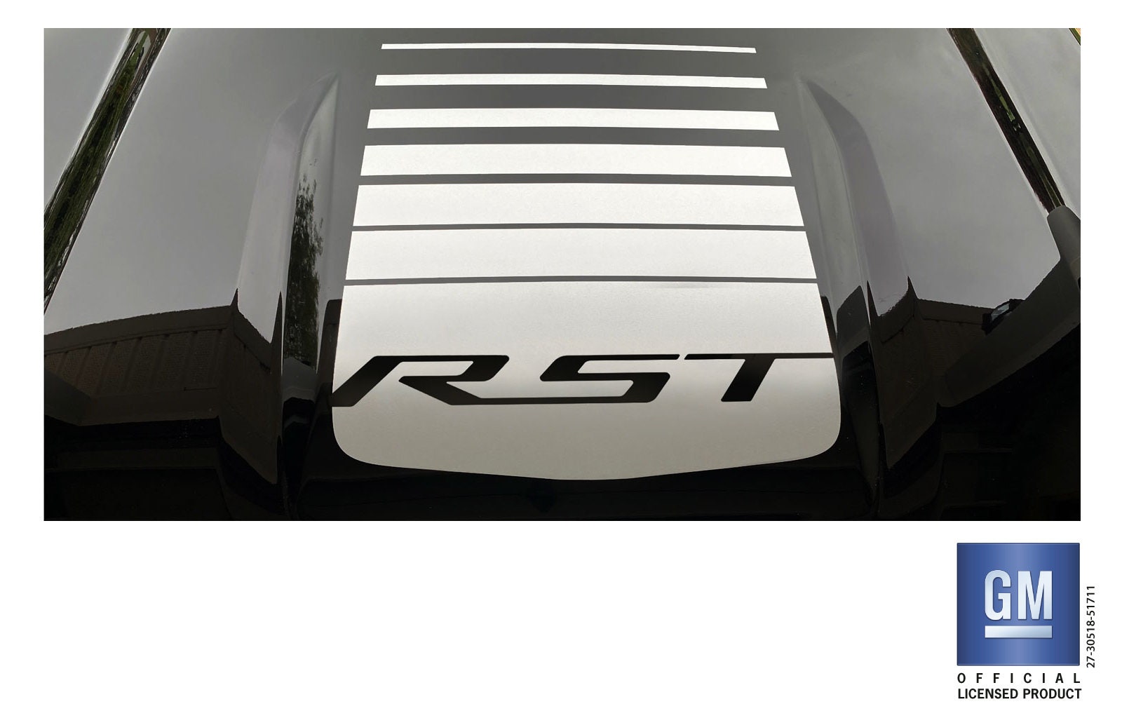 2019 2020 2021 2022 2023 2024 Chevy Silverado 1500 Silver RST Stripes ...