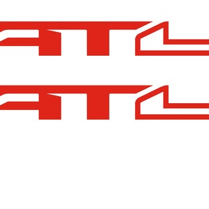 2023 2024 2025 GMC Canyon AT4 Red Hood Decals Set 0f 2 GM Official ...