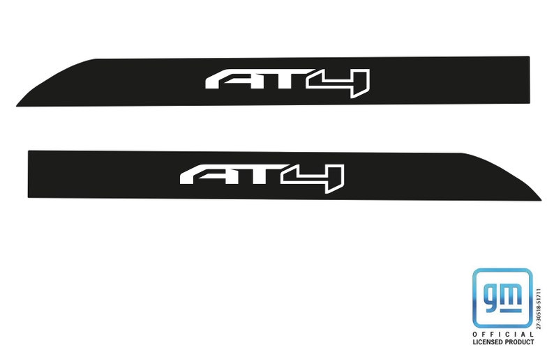 2023-2026 GMC Canyon AT4 Matte Black Side Hood Contour Decals Set of 2 ...