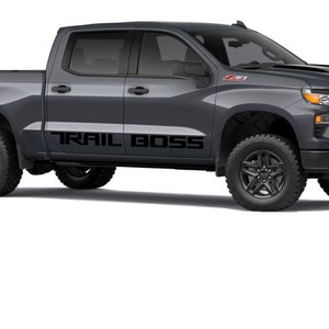 2019 2020 2021 2022 23 Chevy Silverado Crew Cab Trail Boss Matte Black ...