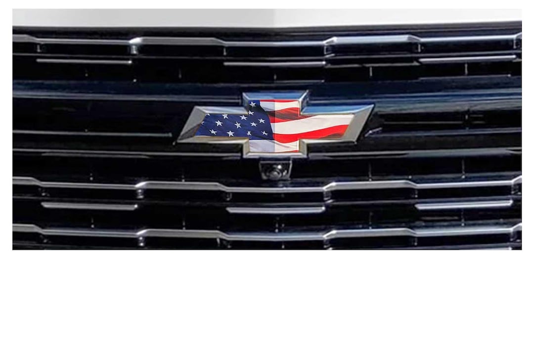 2021-2026 Chevy Tahoe American Flag Grille Gate Bowtie Emblem Overlay ...