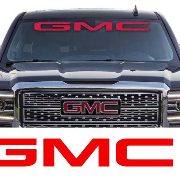 Gmc Truck Decal For Windshield Etsy