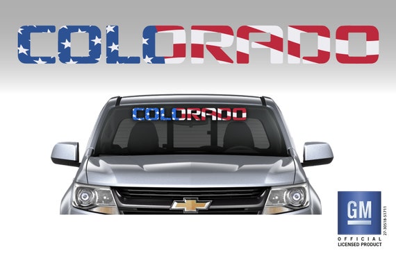 Chevy COLORADO Windshield Banner 36 x 3.75 Decal Sticker WHITE GM ...