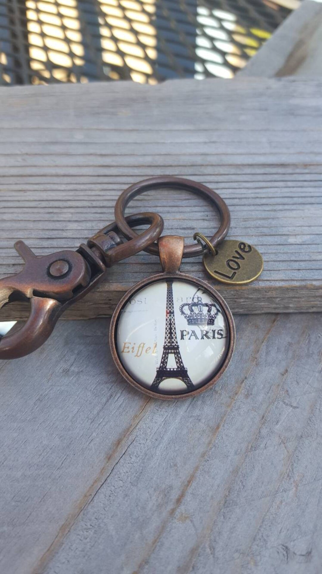 Eiffel Tower Key Chain, Vintage Look, Paris Key Chain, Woman Gift ...