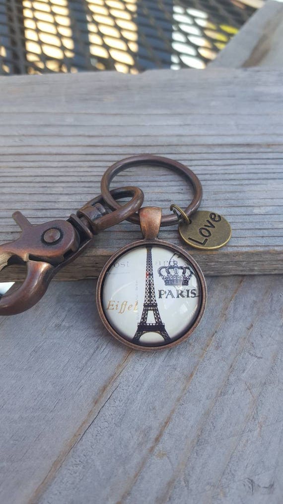 Eiffel Tower Key Chain Vintage Look Paris Key Chain Woman - Etsy