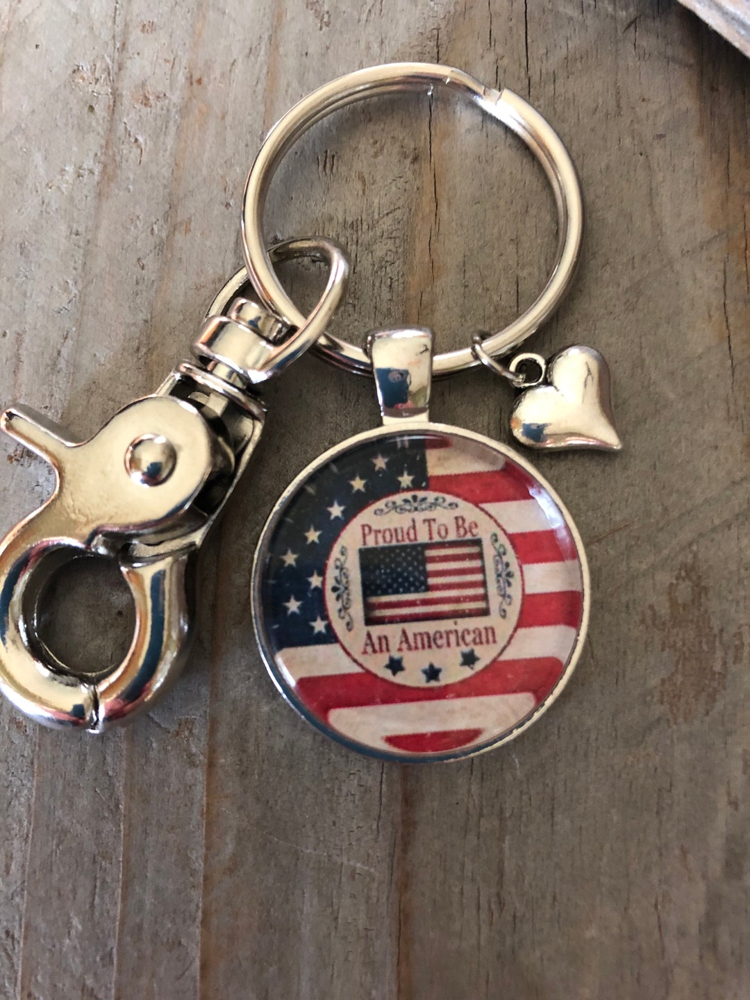 Proud to Be an American Key Chain, July 4 Key Chain, Key Chain America ...
