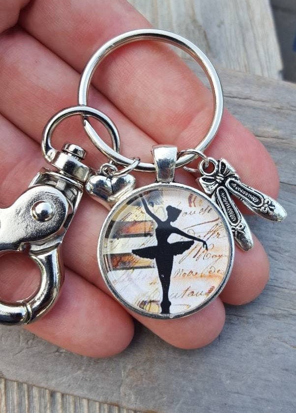 Dancer KeyChain Dancer Gift Dance Gift Vintage KeyChain - Etsy.de