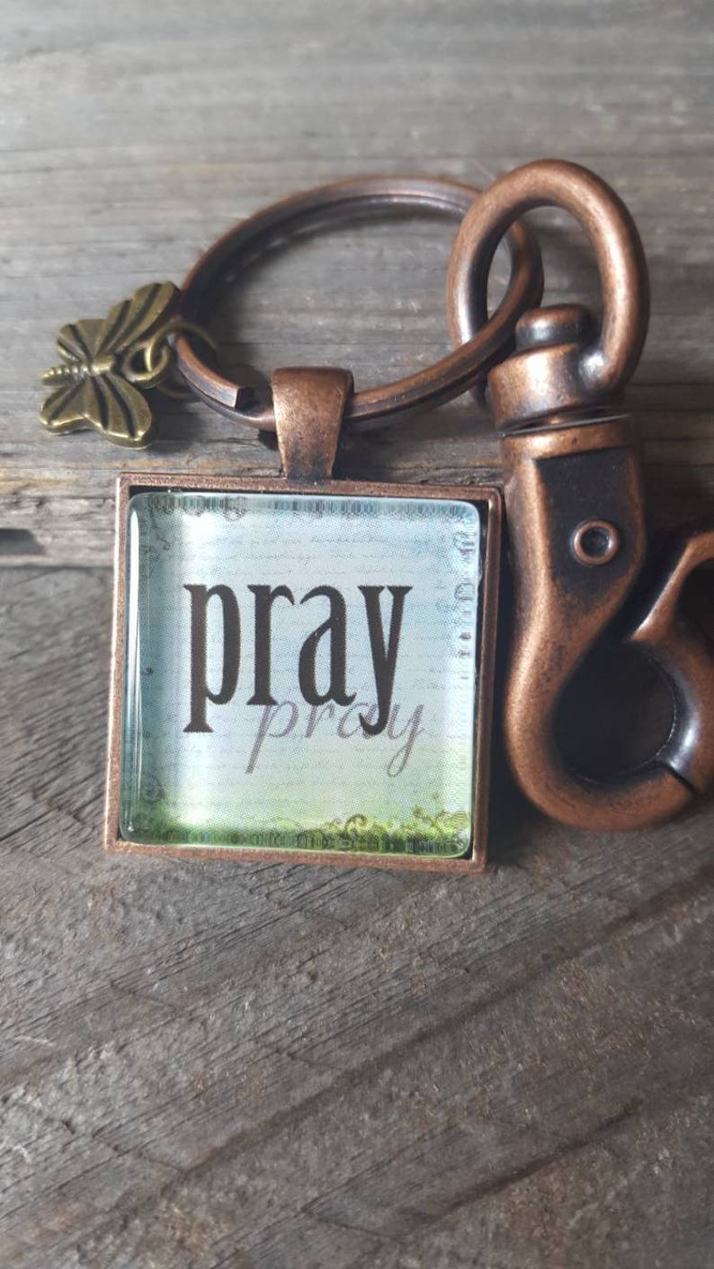 Pray Key Chain Inspirational Gift Religious Item Spiritual - Etsy