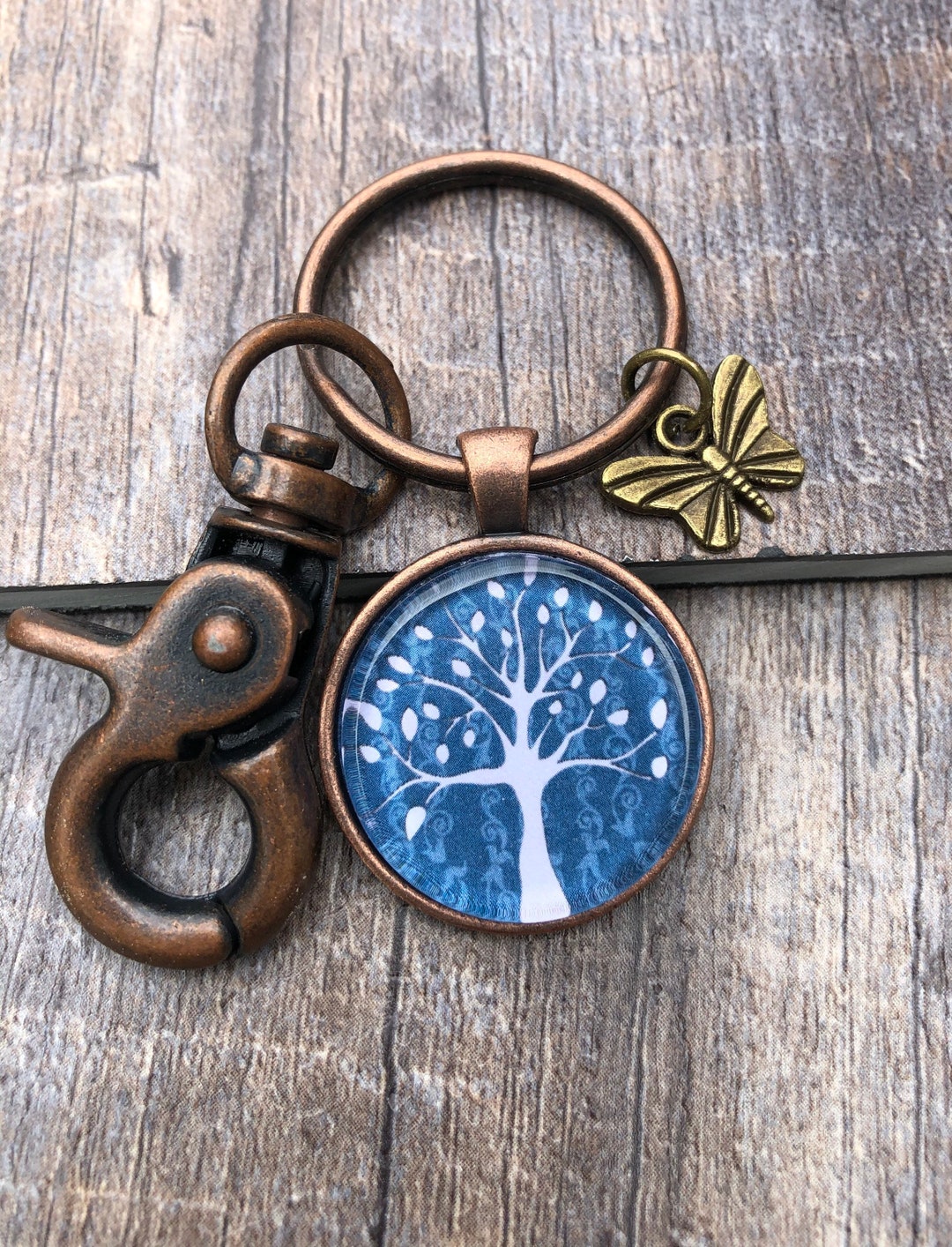 Vintage Look Tree of Life Key Chain, Tree of Life, Vintage Keychain ...