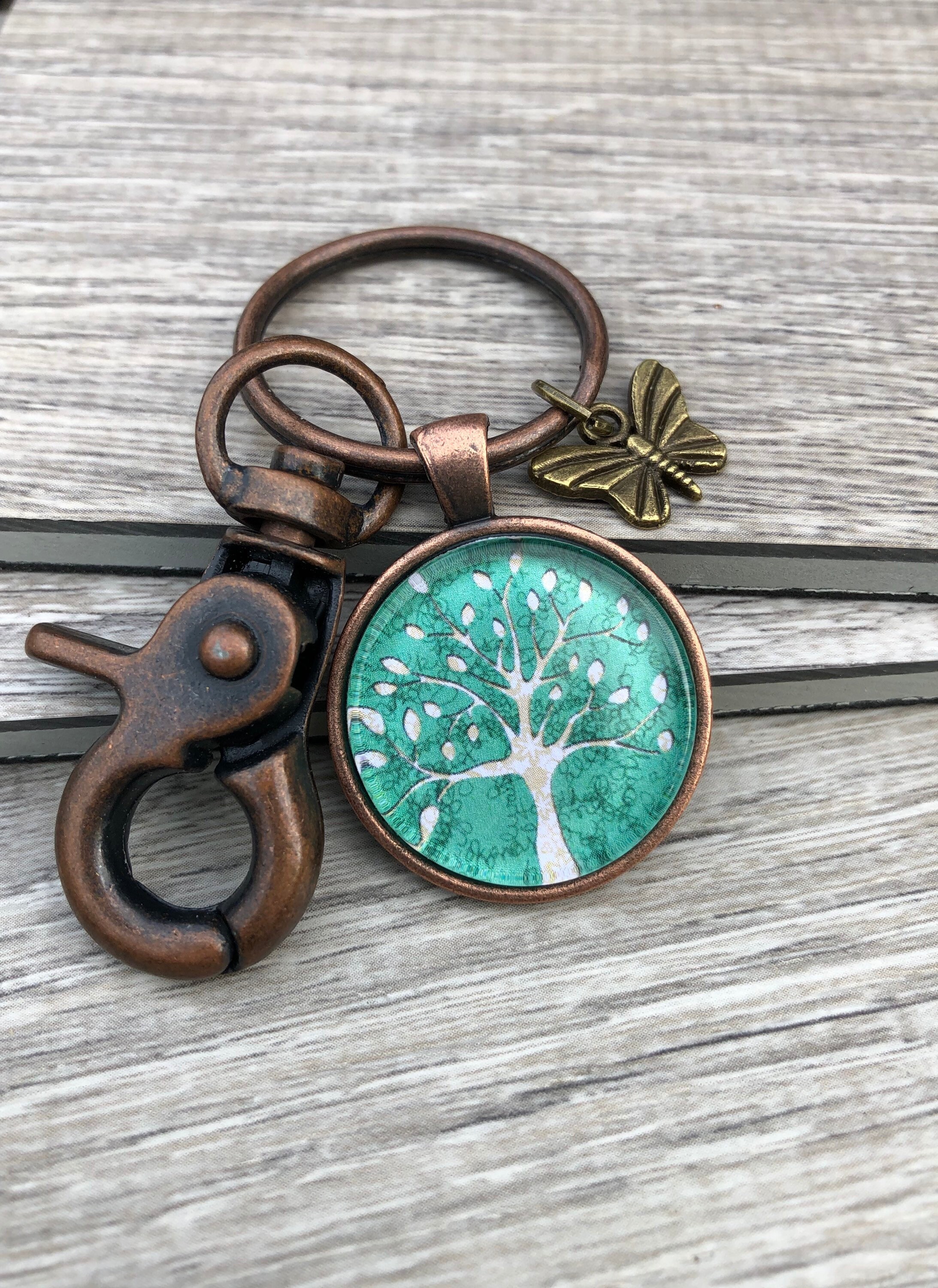 Vintage Look Tree of Life Key Chain Tree of Life Vintage | Etsy