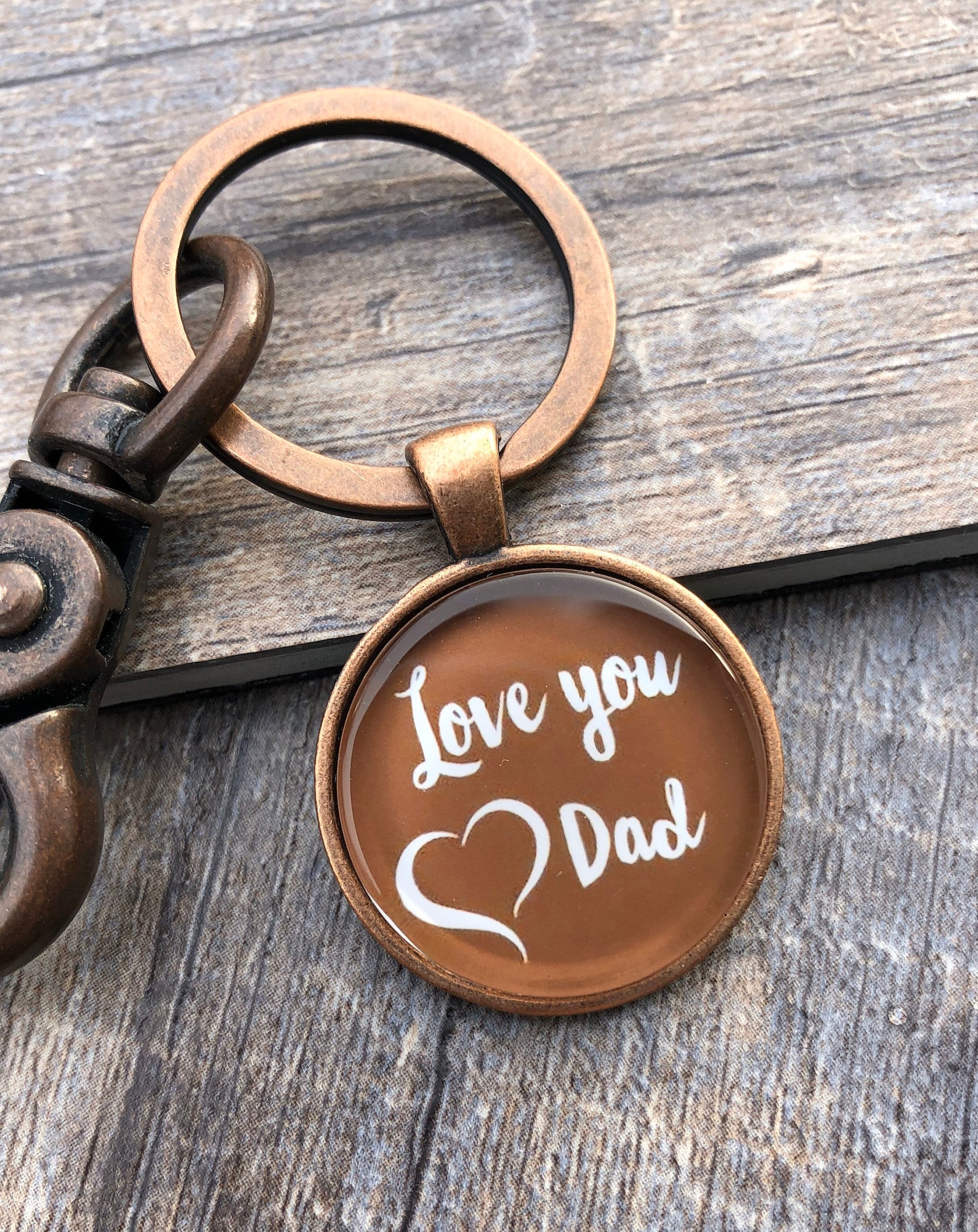 Love You Dad Key Chain Gift for Dad Keychain for Dad - Etsy