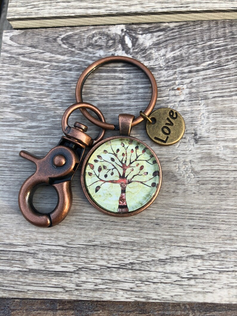 Vintage Look Tree of Life Key Chain Tree of Life Vintage - Etsy