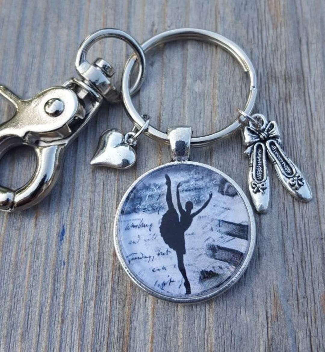 Dancer Keychain, Dancer Gift, Dance Gift, Vintage Keychain, Gift for ...