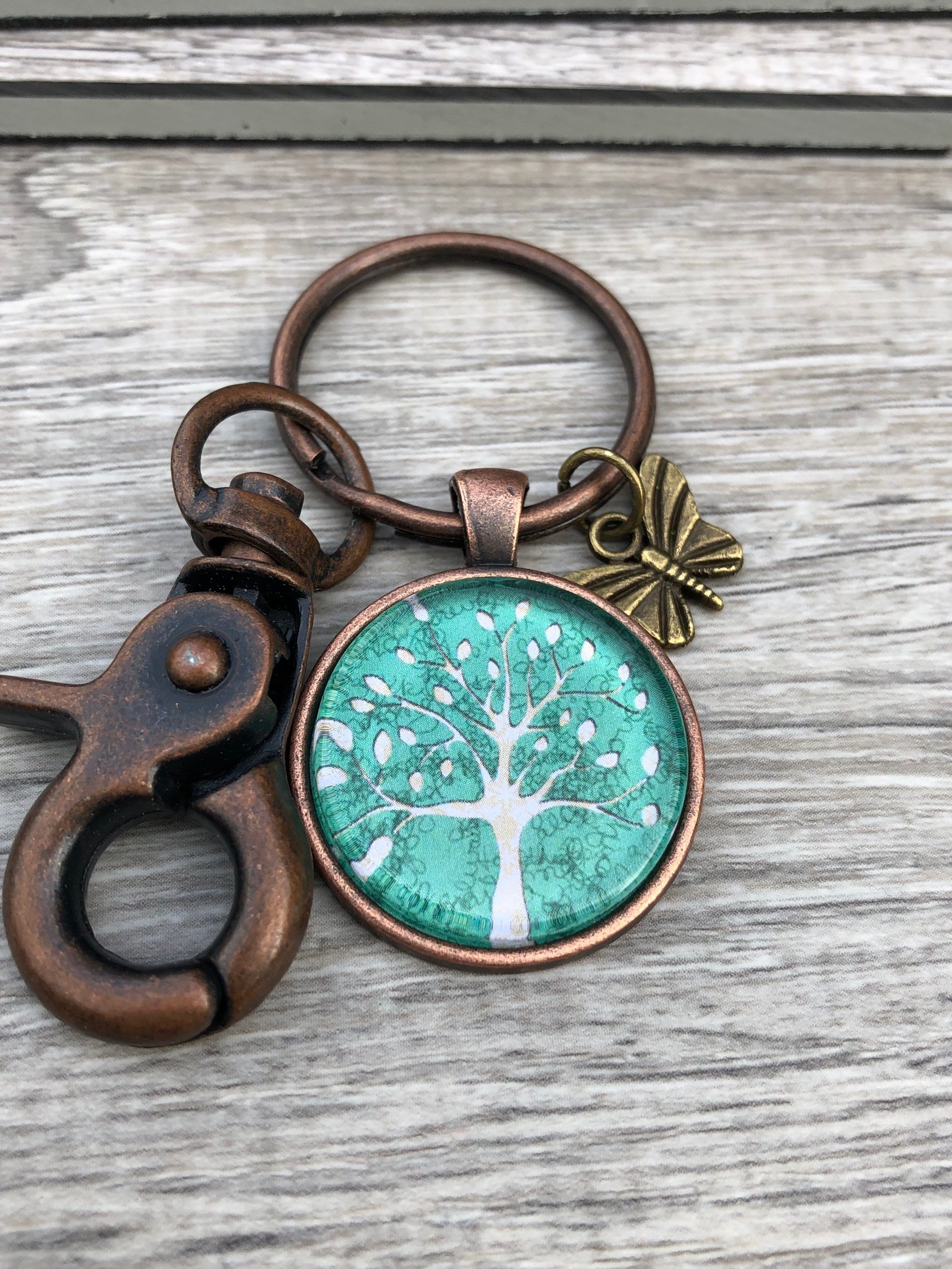 Vintage Look Tree of Life Key Chain Tree of Life Vintage | Etsy