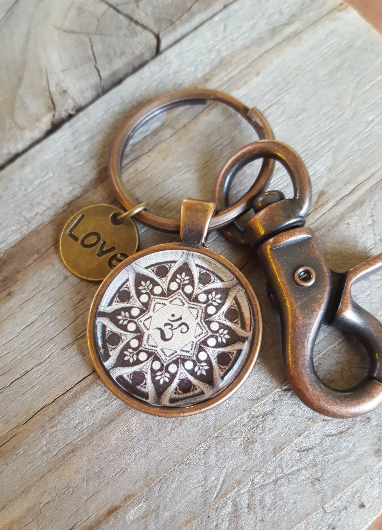 Yoga Key Chain Inspirational Key Chain Yogi Key Chain Om - Etsy UK