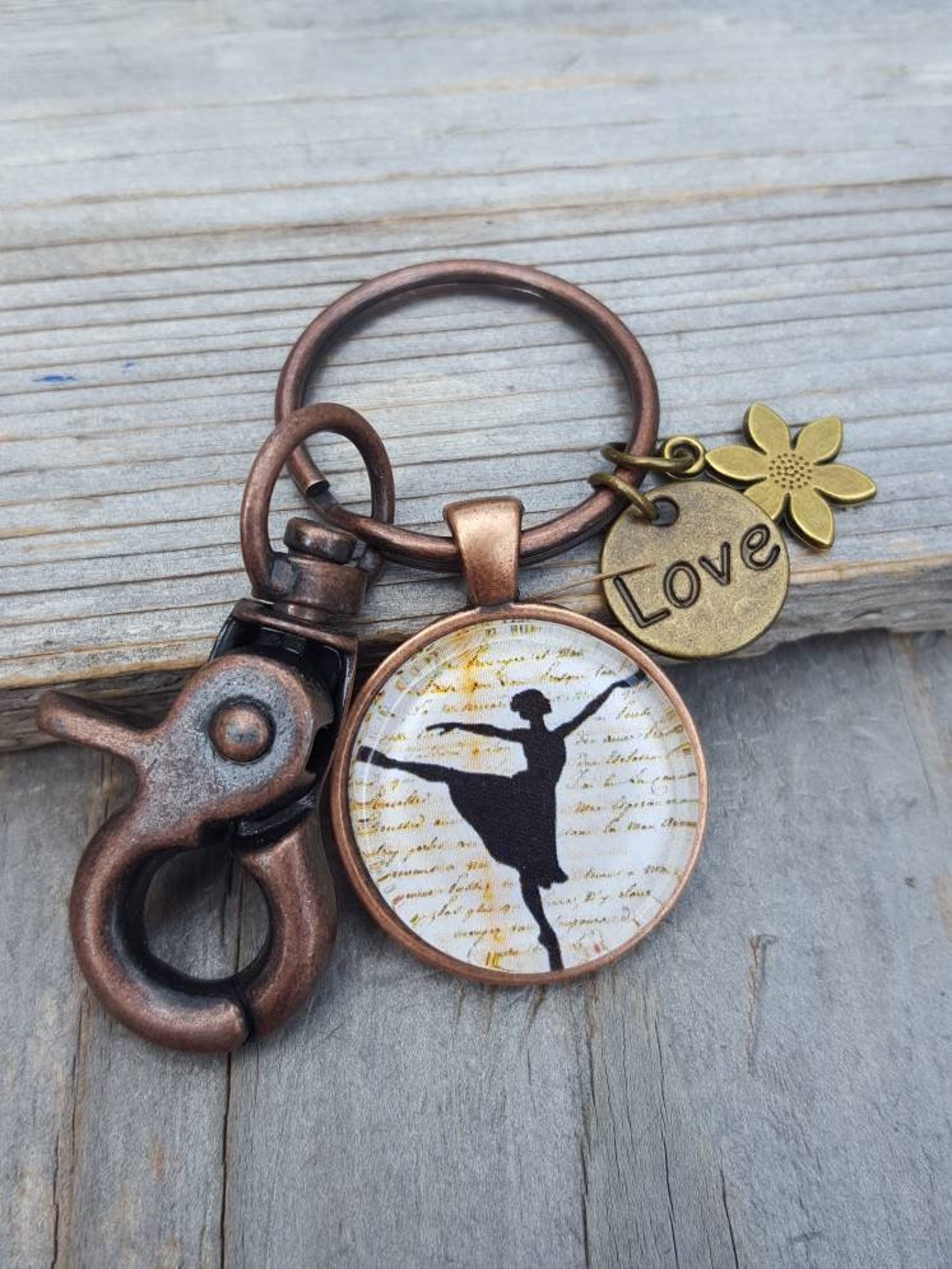 Dancer Keychain Dancer Gift Dance Gift Vintage Keychain - Etsy