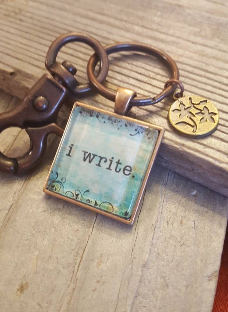 I Write Key Chain Key Chain Writer Writer Key Chain - Etsy