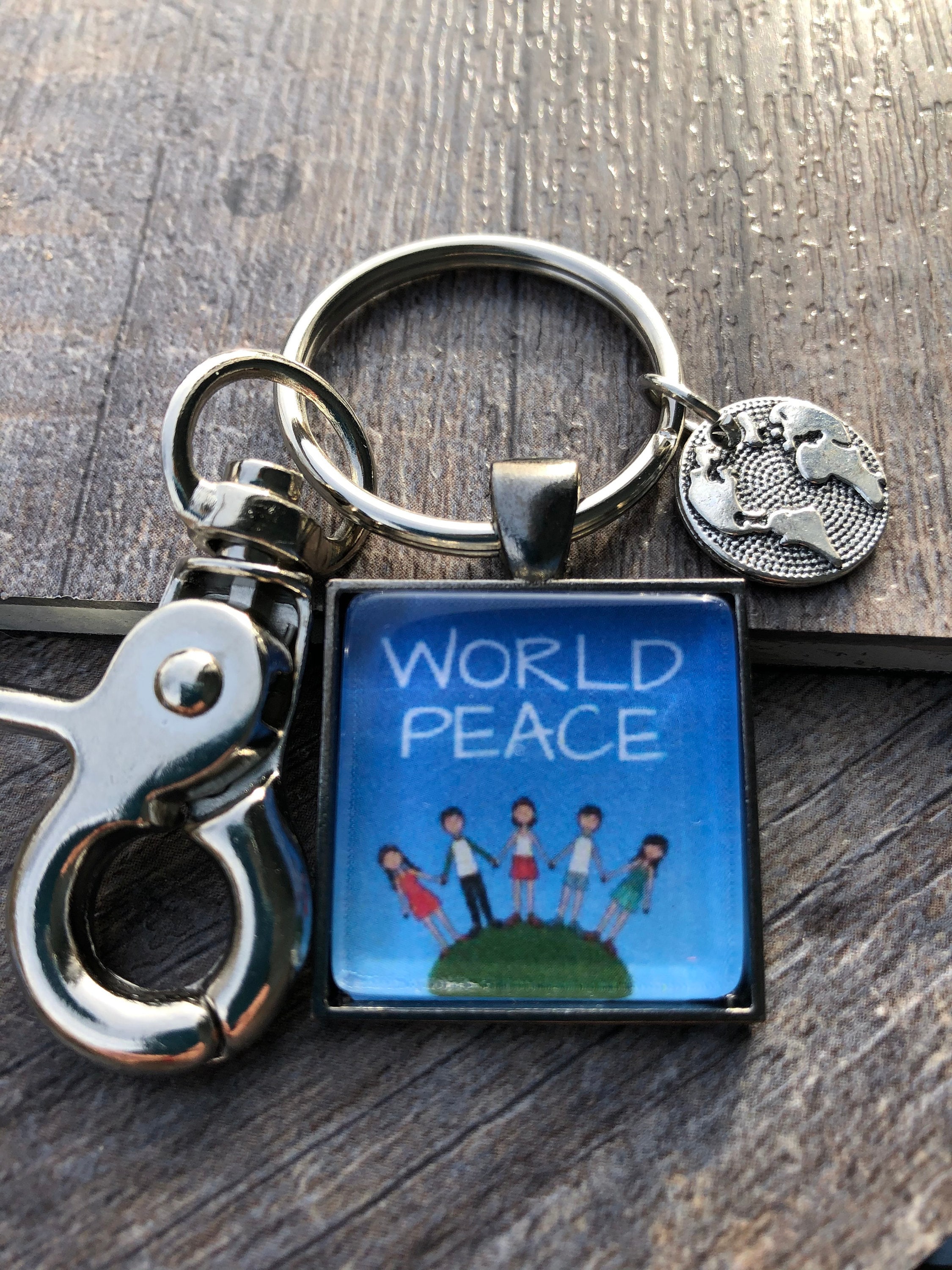 World Peace Key Chain, Inclusion Gift, Christian Gift, Spiritual Gift ...
