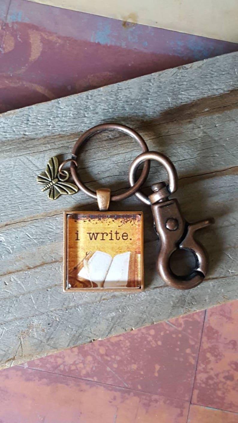 I Write Key Chain Key Chain Writer Writer Gift Antique - Etsy