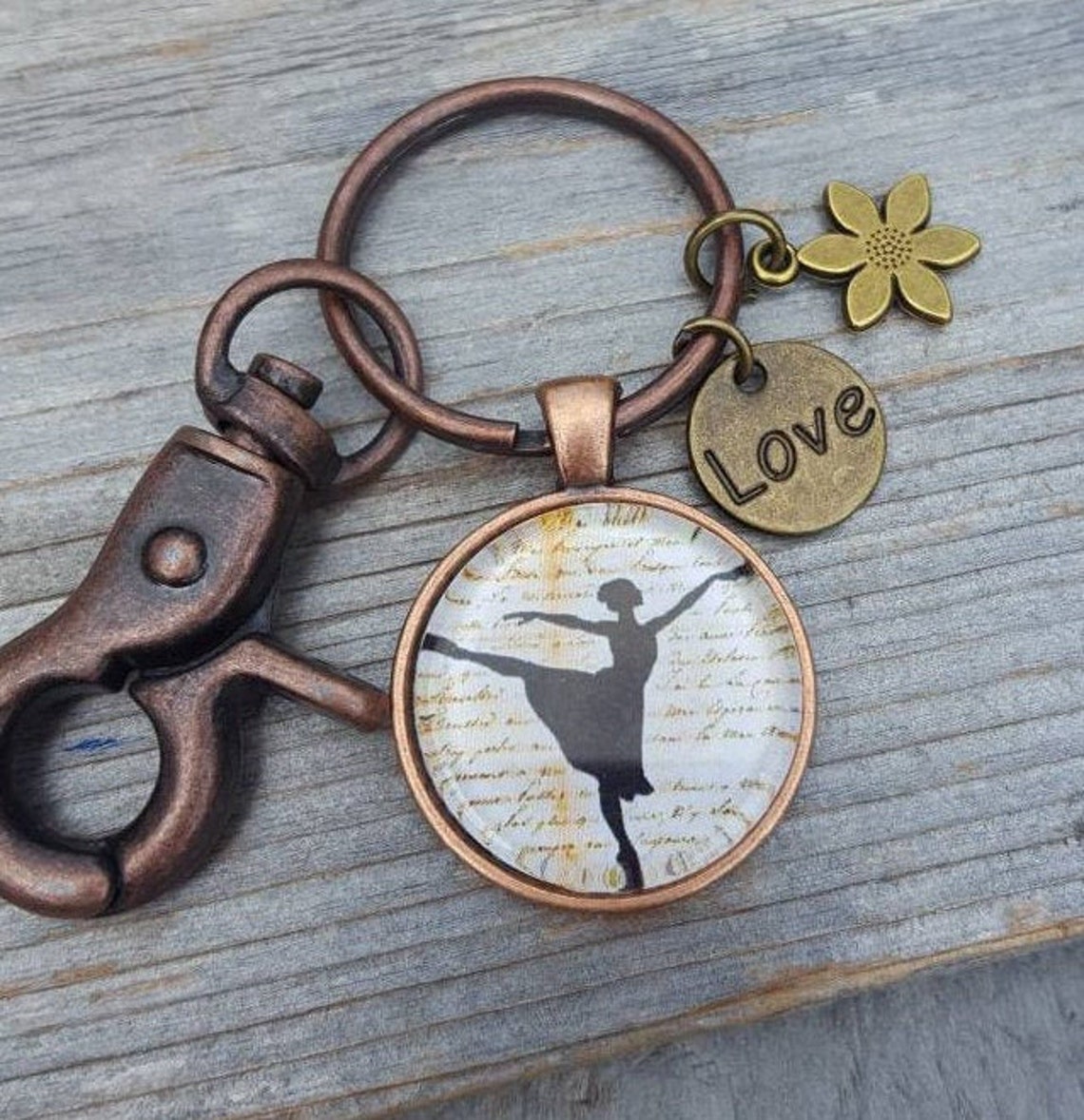 Dancer KeyChain Dancer Gift Dance Gift Vintage KeyChain | Etsy