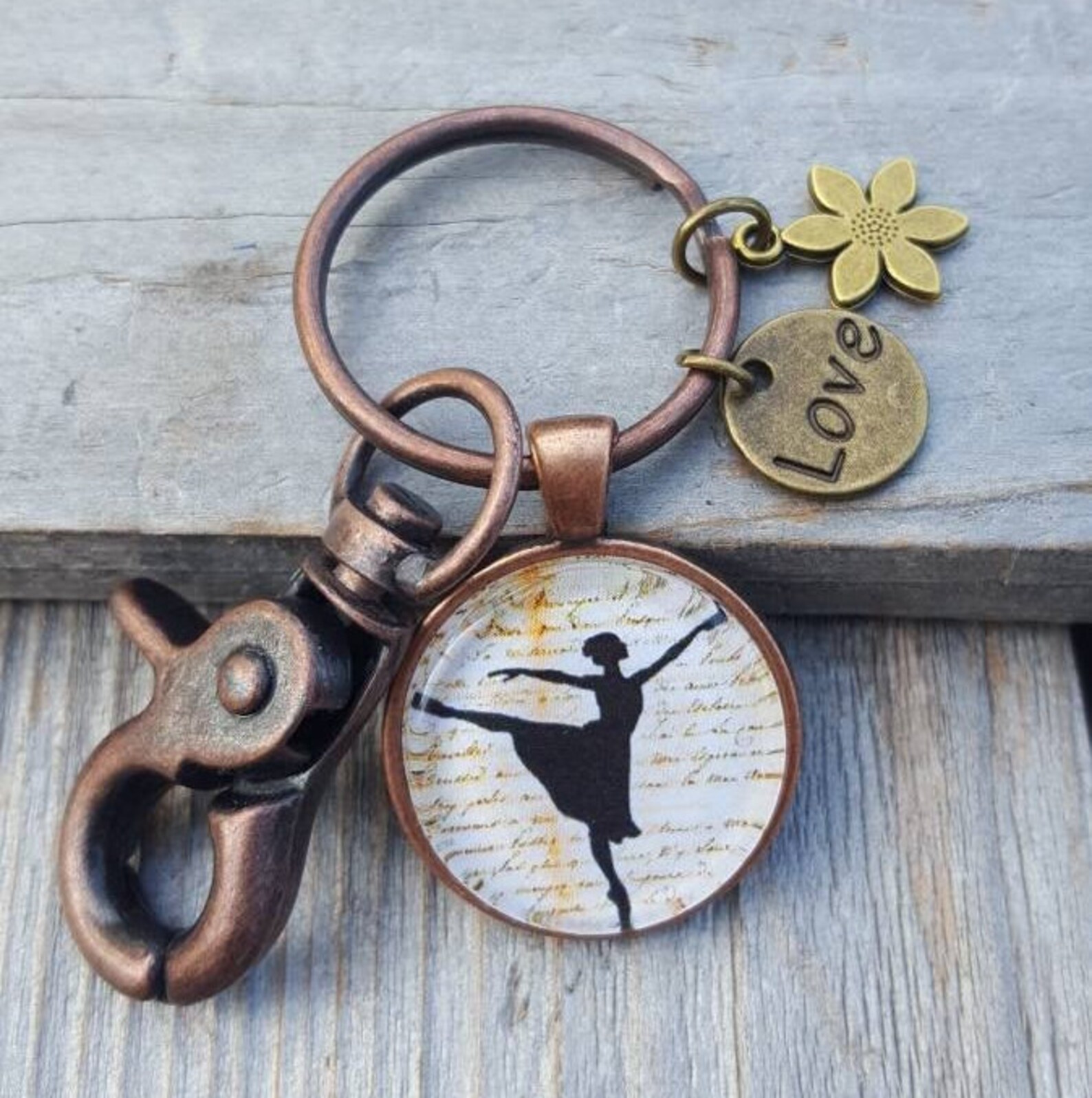 Dancer Keychain Dancer Gift Dance Gift Vintage Keychain - Etsy