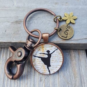 Dancer Keychain, Dancer Gift, Dance Gift, Vintage Keychain, Gift for ...