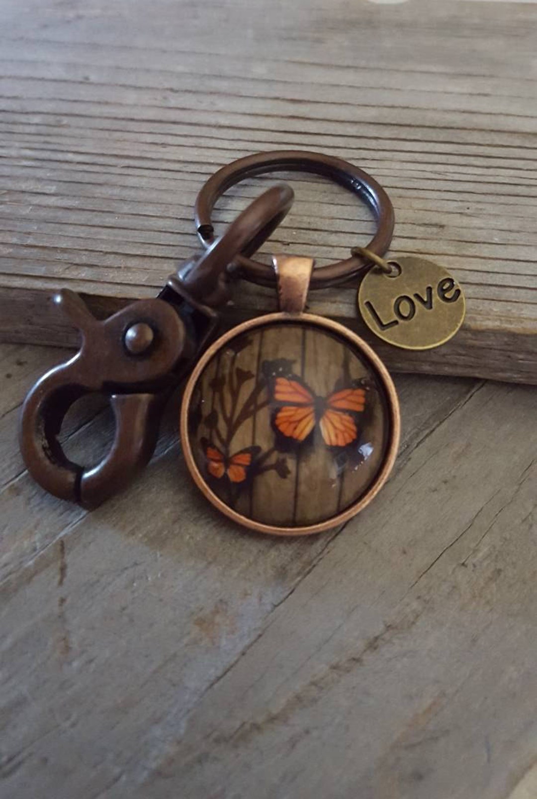 Butterfly Key Chain, Monarch Butterfly, Butterfly Lover Jewelry ...