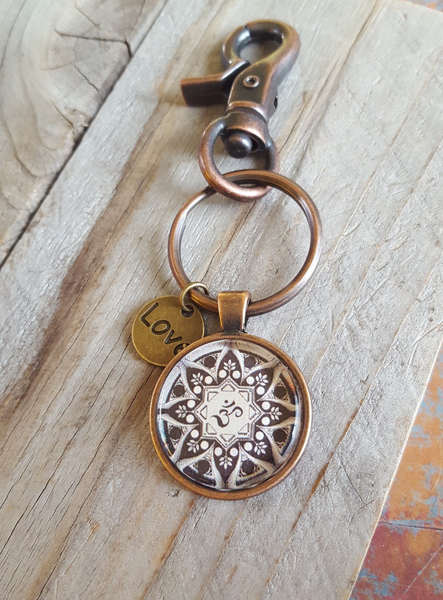 Yoga Key Chain Inspirational Key Chain Yogi Key Chain Om - Etsy UK