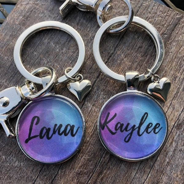 Name Keychain - Etsy