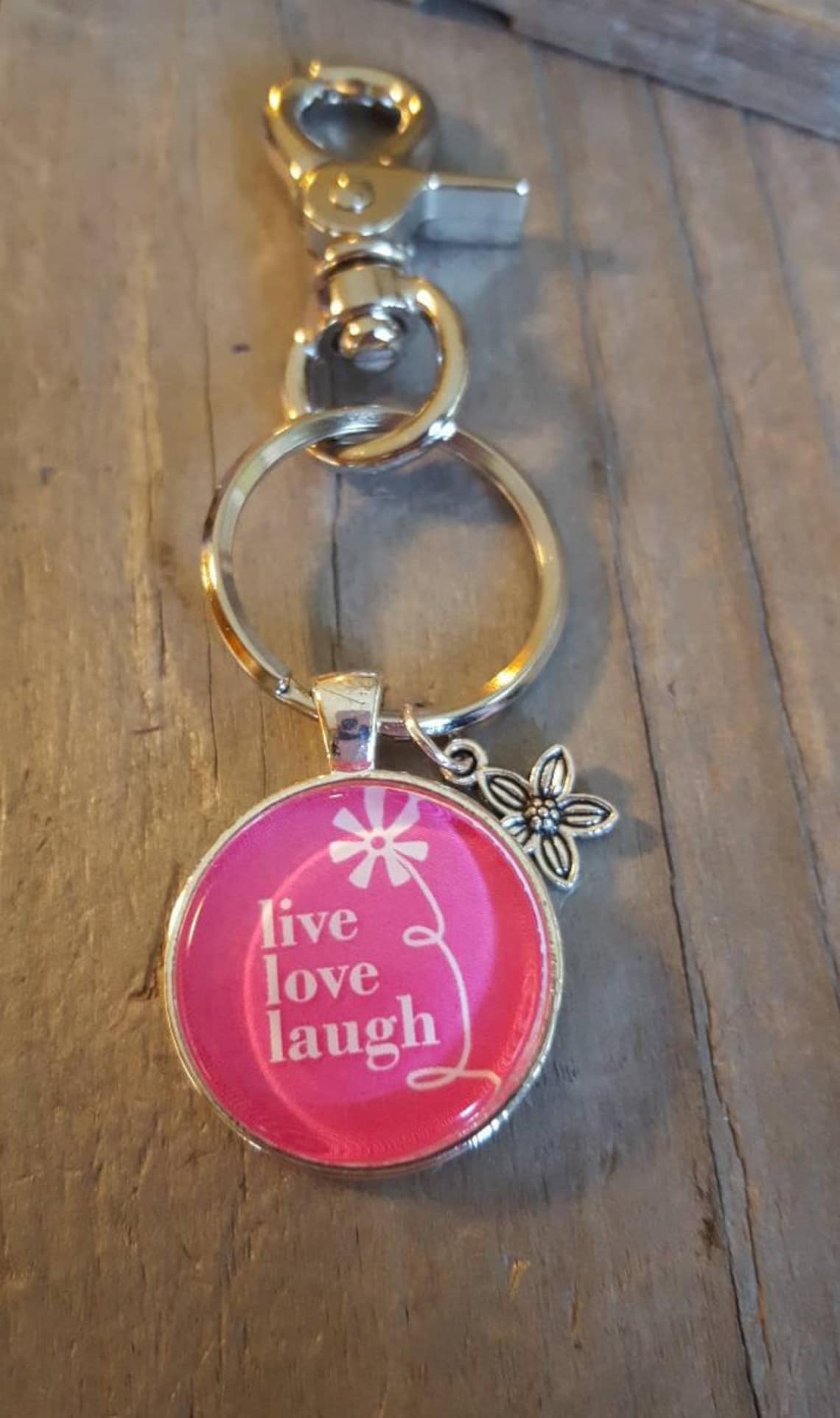 Live Love Laugh Key Chain Live Love Laugh Friendship - Etsy
