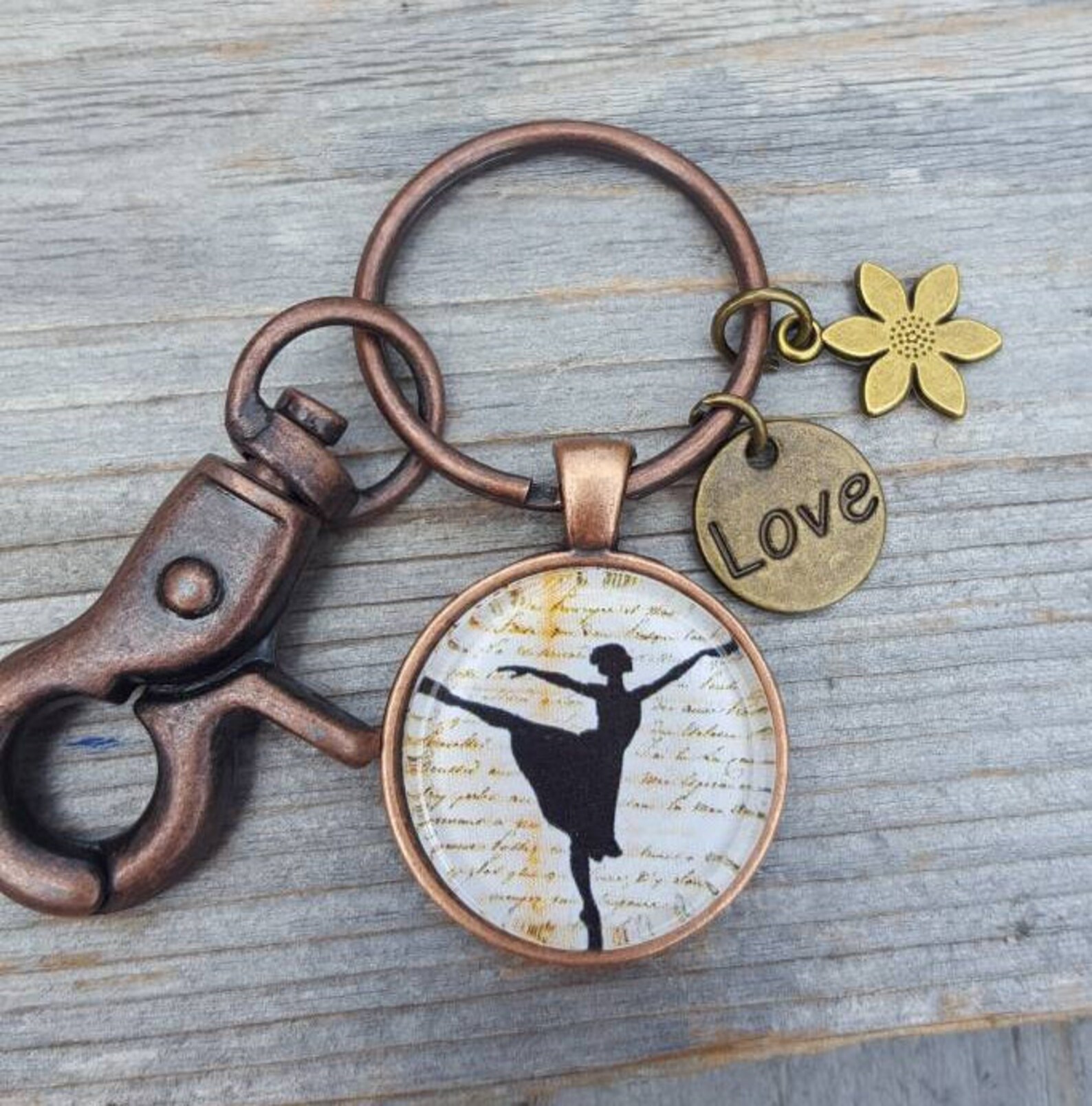 Dancer Keychain Dancer Gift Dance Gift Vintage Keychain - Etsy