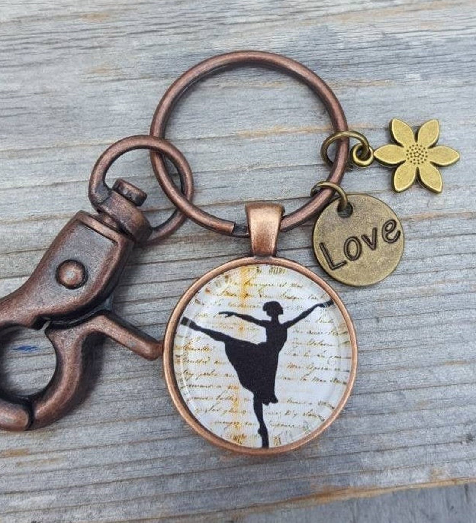 Dancer Keychain Dancer Gift Dance Gift Vintage Keychain - Etsy