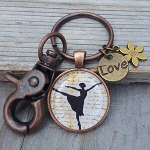 Dancer Keychain, Dancer Gift, Dance Gift, Vintage Keychain, Gift for ...